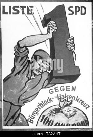 Election campaign of the SPD, 1932 Stock Photo - Alamy