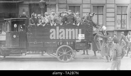 Members of the Alliance of Red Front-Fighters march at a Communist ...