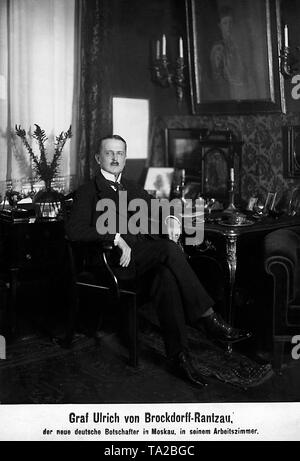 Portrait of the Count at his time as German ambassador in Moscow Stock ...