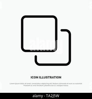 Four, Media, Quadruple, Stack Line icon with 5 steps presentation ...