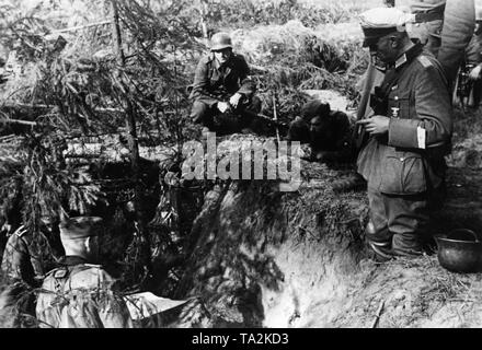 German regiment command post on the Eastern Front, 1941 Stock Photo - Alamy