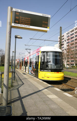 Tram stop sign Germany Stock Photo - Alamy