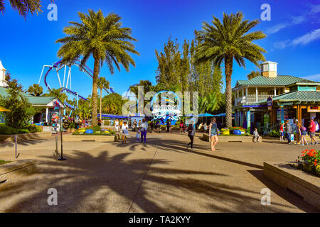 Seaworld Sign at the Entrance to Seaworld, Orlando Florida Stock Photo ...