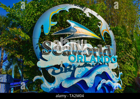 Kraken Sign Seaworld Orlando Florida Stock Photo - Alamy