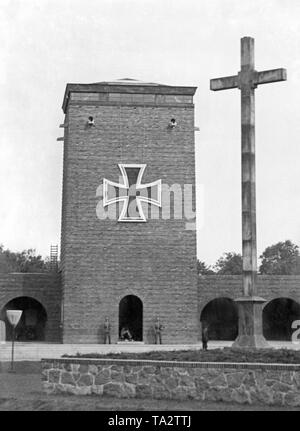The Tannenberg Memorial near the East Prussian Hohenstein before the ...