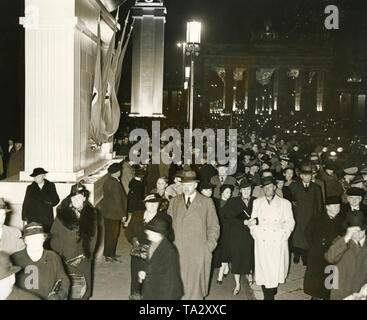 Swastika flags on the birthday of Adolf Hitler in Berlin, 1939 Stock ...