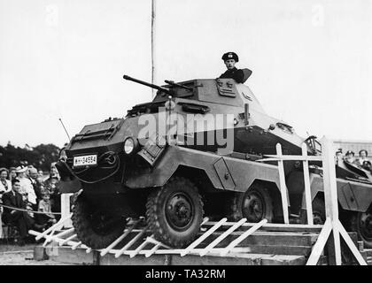 German armored car Sd Kfz 221 during the battle Tuchola Forest Stock ...