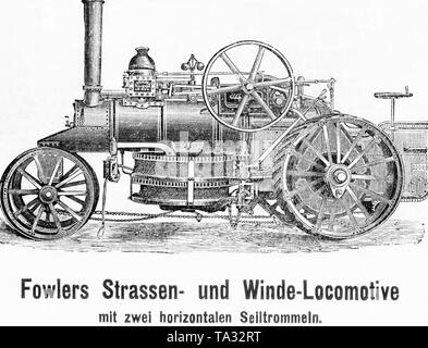 John Fowler steam road locomotive Kitchener SY1125 Stock Photo - Alamy