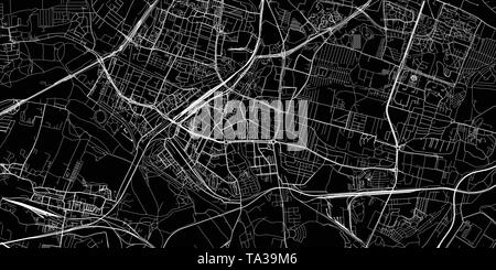 Urban vector city map of Sosnowiec, Poland Stock Vector Image & Art - Alamy