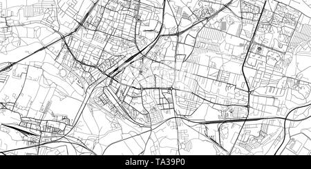 Urban vector city map of Sosnowiec, Poland Stock Vector Image & Art - Alamy