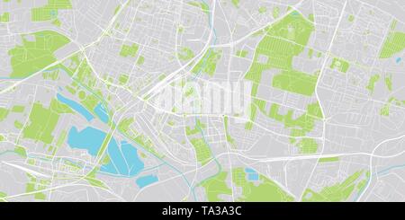 Urban vector city map of Sosnowiec, Poland Stock Vector Image & Art - Alamy