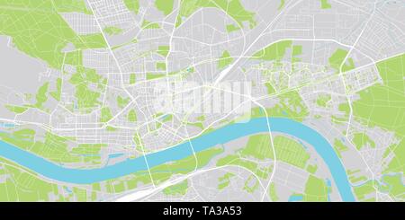 Urban vector city map of Torun, Poland Stock Vector Image & Art - Alamy