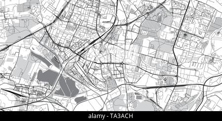 Urban vector city map of Sosnowiec, Poland Stock Vector Image & Art - Alamy