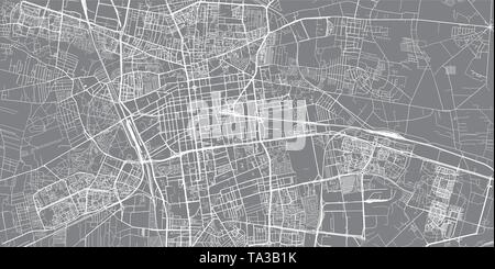 Urban vector city map of Lodz, Poland Stock Vector Image & Art - Alamy