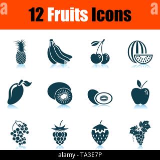 Icon of Pear. Shadow reflection design. Vector illustration Stock ...