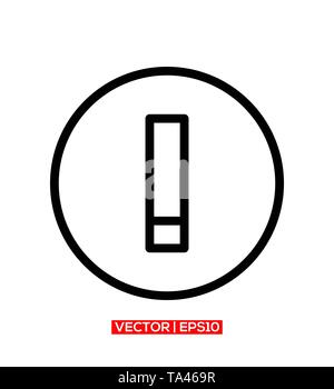 Exclamation point, mark in circle Stock Photo - Alamy