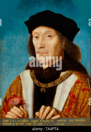 Portrait of King Henry VII of England, Pieter van Gunst, After Adriaen ...