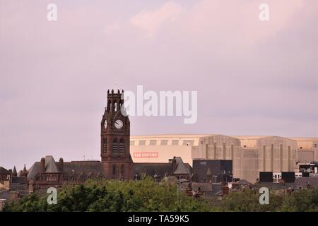 BAE Systems, submarine shipyard, Barrow-in-Furness, looking from Walney ...