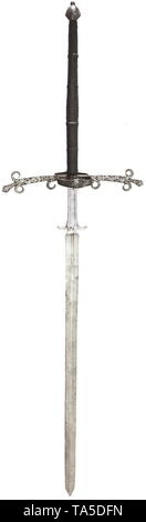 A German two-handed sword,circa 1600. Massive blade with long ricassos ...