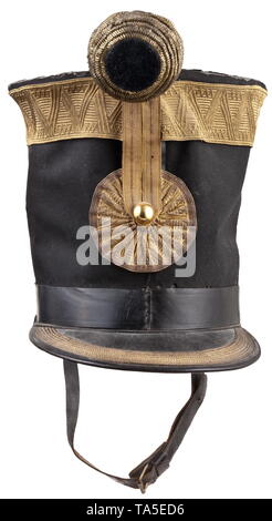 A shako for an officer of the imperial-royal infantry, circa 1830 Tall ...