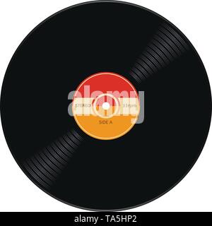 Vinyl record flat icon vector illustration, eps 10 Stock Vector Image ...