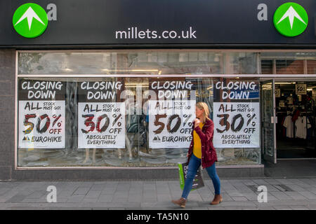 Millets Sales, Closing Down, Shop Closures in Southport high street ...