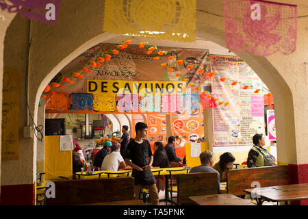 Food Stalls Mercado de Coyoacan Mexico City Stock Photo - Alamy