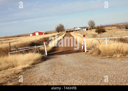 Oklahoma OK USA Oklahoma countryside along highway US scenic 412 Stock ...