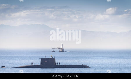 German military observation tower above the Valley of the Memel where ...