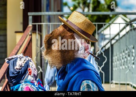 ALFONSINE (RA), ITALY - MAY 16, 2019: sunlight is enlightening a very ...