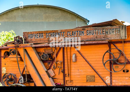 ALFONSINE (RA), ITALY - MAY 16, 2019: sunlight is enlightening a very ...