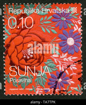 Stamp print in Croatia,2008,Clear Stock Photo - Alamy