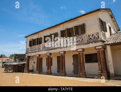 Abandoned French colonial building, Grand-Bassam, Ivory Coast Stock ...