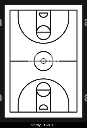 Street basketball hoop icon, simple style Stock Vector Image & Art - Alamy