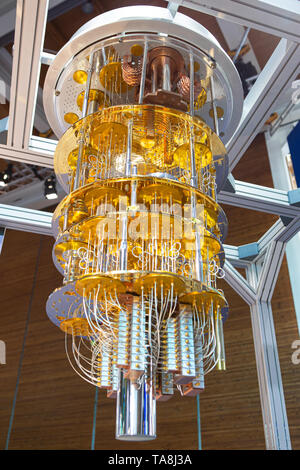 Quantum super computer future technology concept. Artificial ...