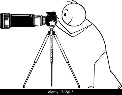 A digital camera Photographer cartoon character in action with a camera ...