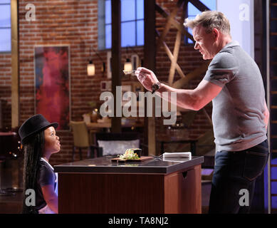 MASTERCHEF JUNIOR, from left: Ivy Childs, Grayson Price, Liya Chu ...