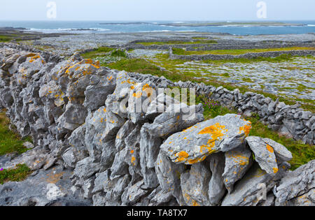 Brannock Islands lighthouse. West coast. Inishmore Island, Aran Islands ...