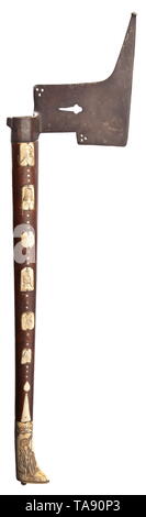 A Saxon miner's axe, 17th century, Iron blade of typical form, with ...