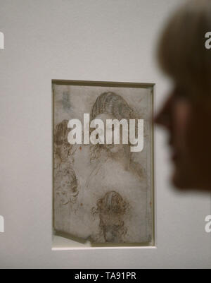 LEDA AND SWAN. LEONARDO DA VINCI Stock Photo - Alamy