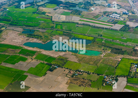 Bird eye view or top corner photo There are tons of green trees and ...