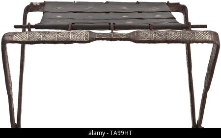 A late Roman folding iron chair for a field commander, 3rd/4th century ...