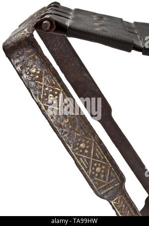 A late Roman folding iron chair for a field commander, 3rd/4th century ...