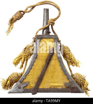 A German luxury musketeer's powder flask, circa 1600 Wooden body with ...