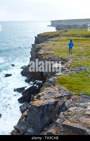 Dún Duchathair - Black Fort Cliffs. Inishmore Island, Aran Islands ...