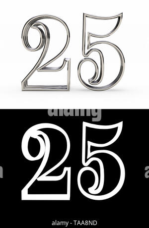 Number twenty five years (25 years) celebration design. Anniversary ...
