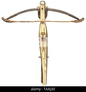 A German hunting crossbow with bone inlays and engraving, circa 1600 ...