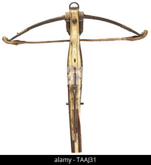 A German hunting crossbow with bone inlays and engraving, circa 1600 ...