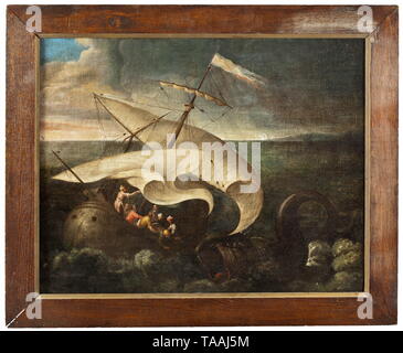 Jonah cast overboard - Jonah 1 Stock Photo - Alamy