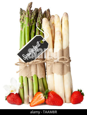 Bunch of ripe strawberries isolated on white background, close-up Stock ...